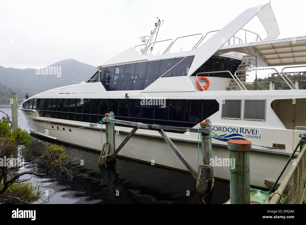 MV Lady Jane Franklin II tied up at Heritage Landing Nature Walk on ...