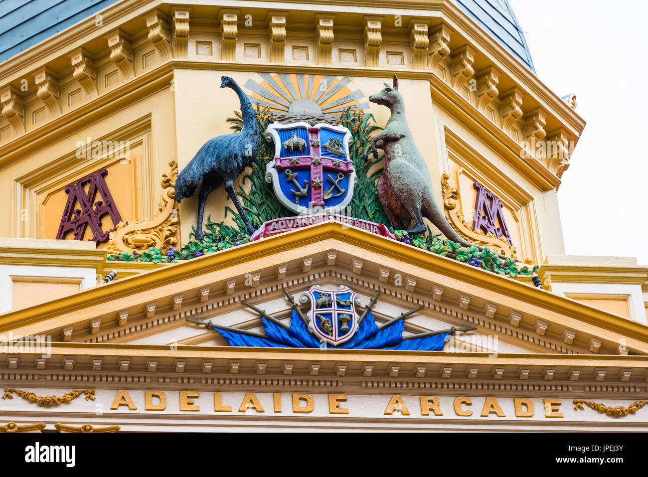 Adelaide Arcade on Rundle Mall in Adelaide, South Australia Stock Photo ...