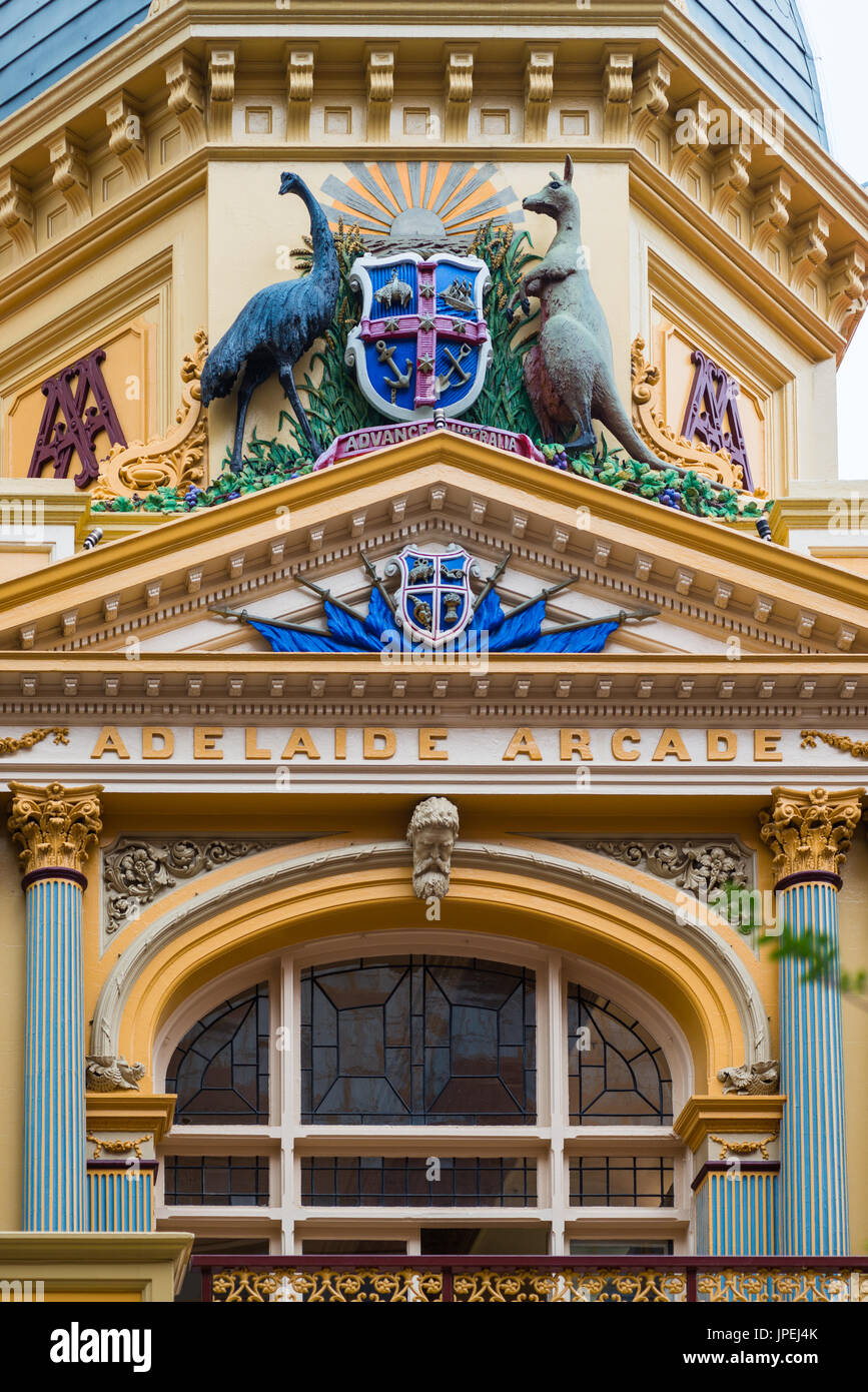 Adelaide Arcade on Rundle Mall in Adelaide, South Australia Stock Photo ...