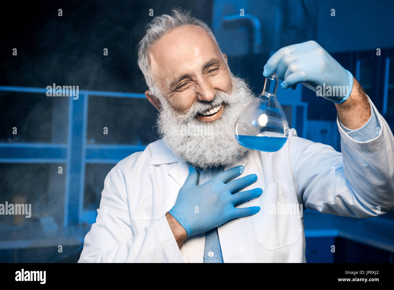 Laboratory scientist happy man hi-res stock photography and images - Alamy