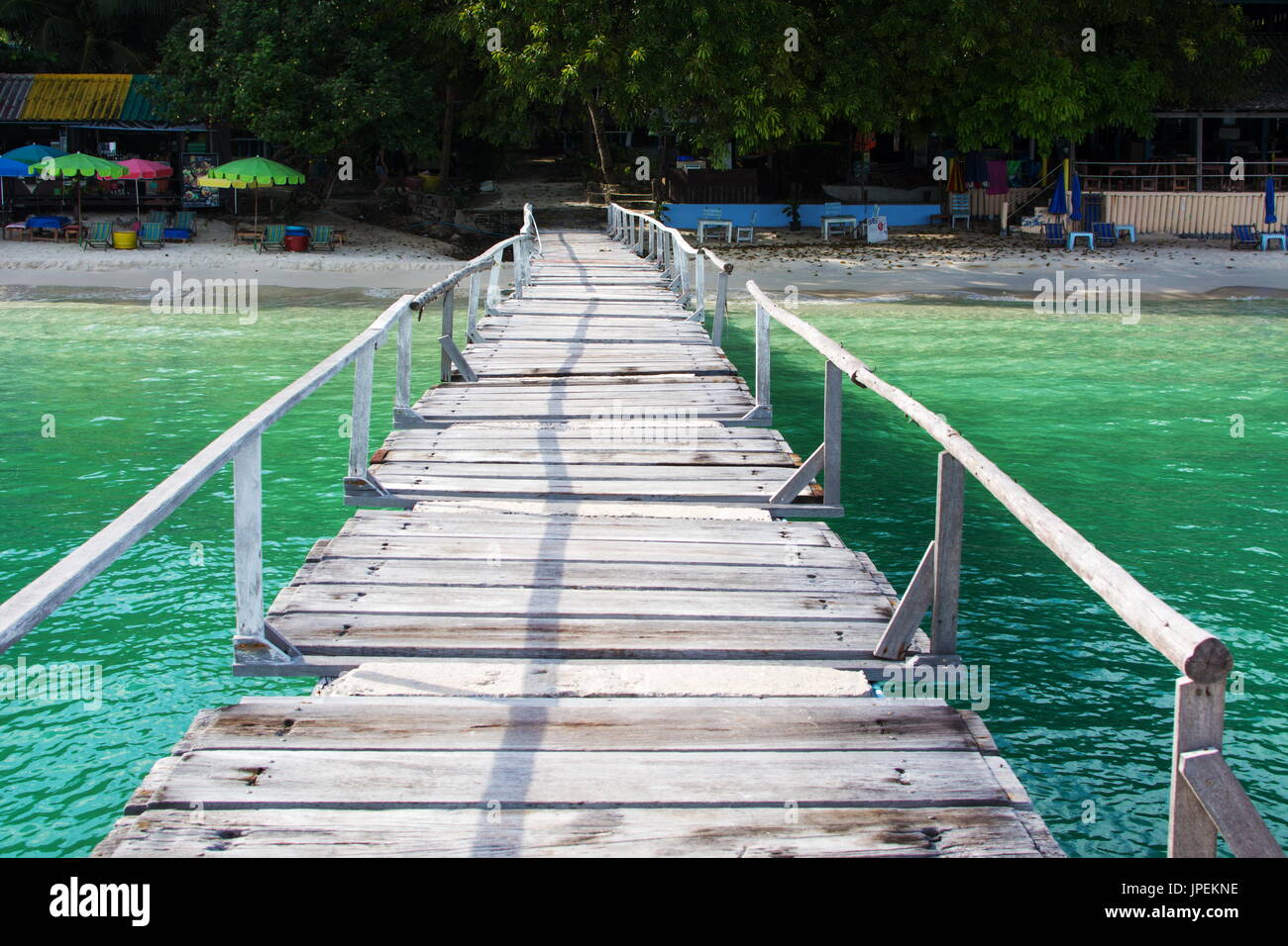 Dock seaside at sunset hi-res stock photography and images - Alamy