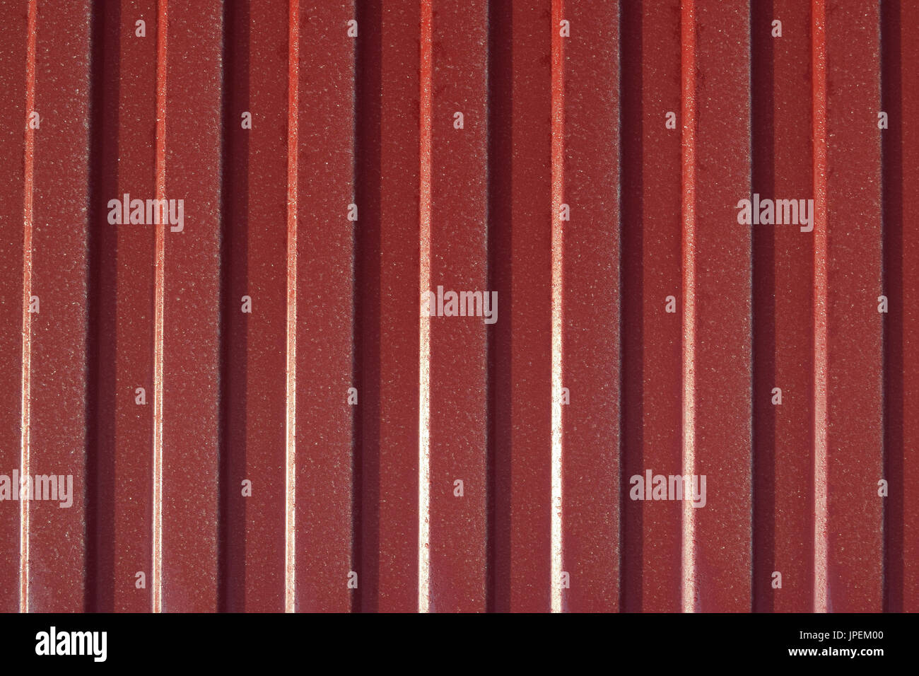 Diagonal pattern of metal profile. Fences from the galvanized iron ...