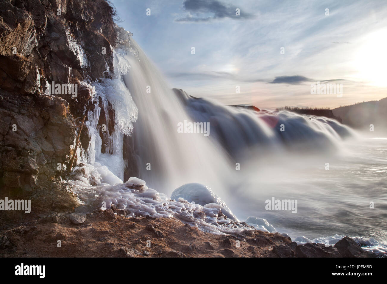 Faxi waterfall on the Golden circle Iceland Stock Photo - Alamy