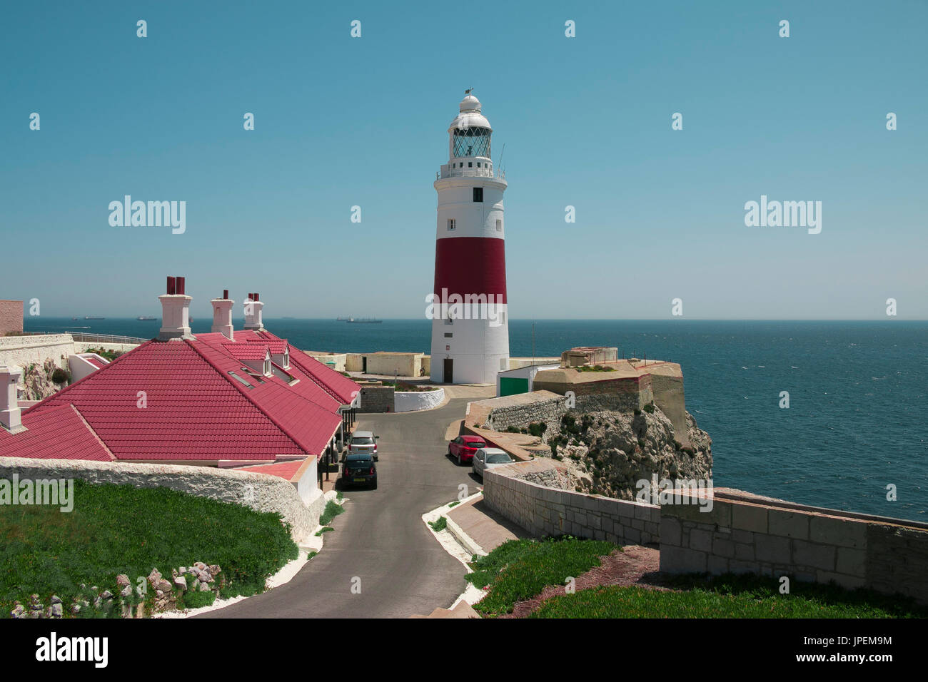 Europa Point Lighthouse, Europa Point, Gibraltar Stock Photo - Alamy