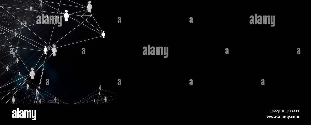 Human connection in geometric line Stock Photo - Alamy