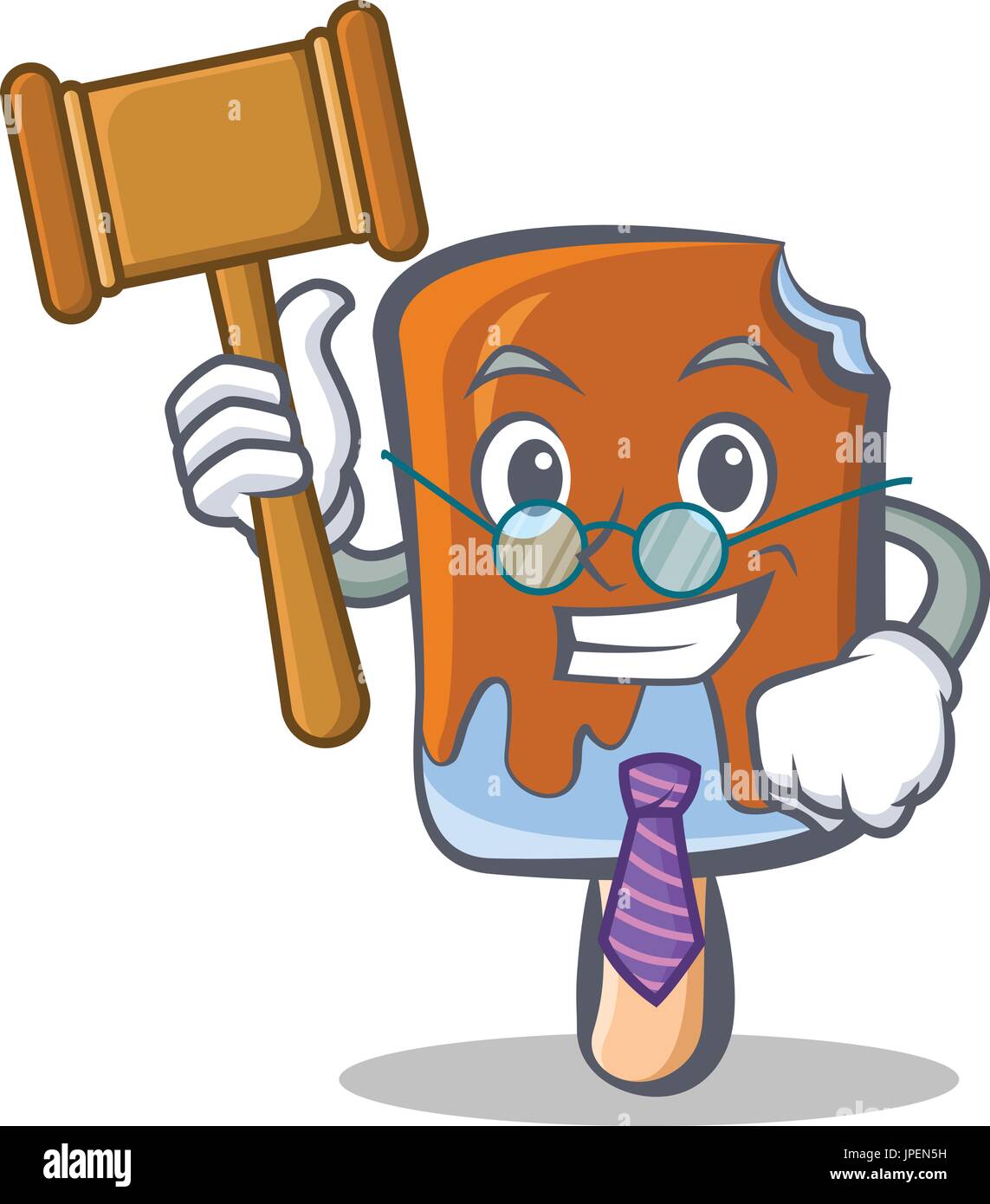 Judge ice cream character cartoon Stock Vector Image & Art - Alamy