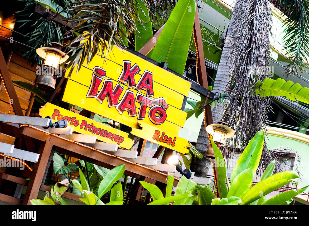 Restaurant signage, Rizal Avenue east of town center, Puerto Princesa ...