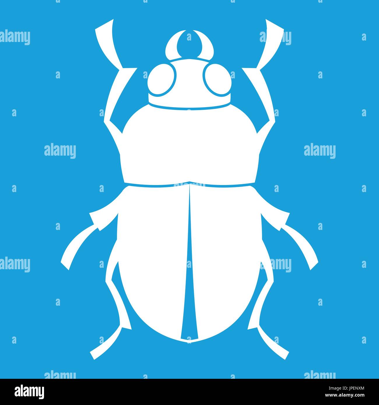 Bug icon white Stock Vector Image & Art - Alamy