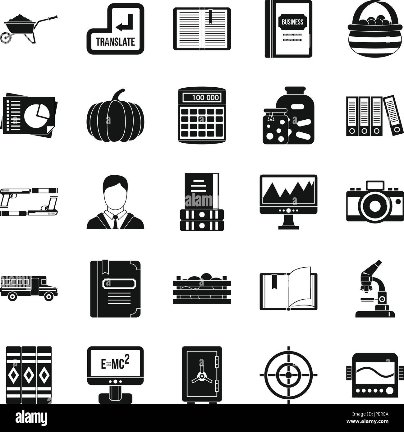 Skills icons set, simple style Stock Vector Image & Art - Alamy