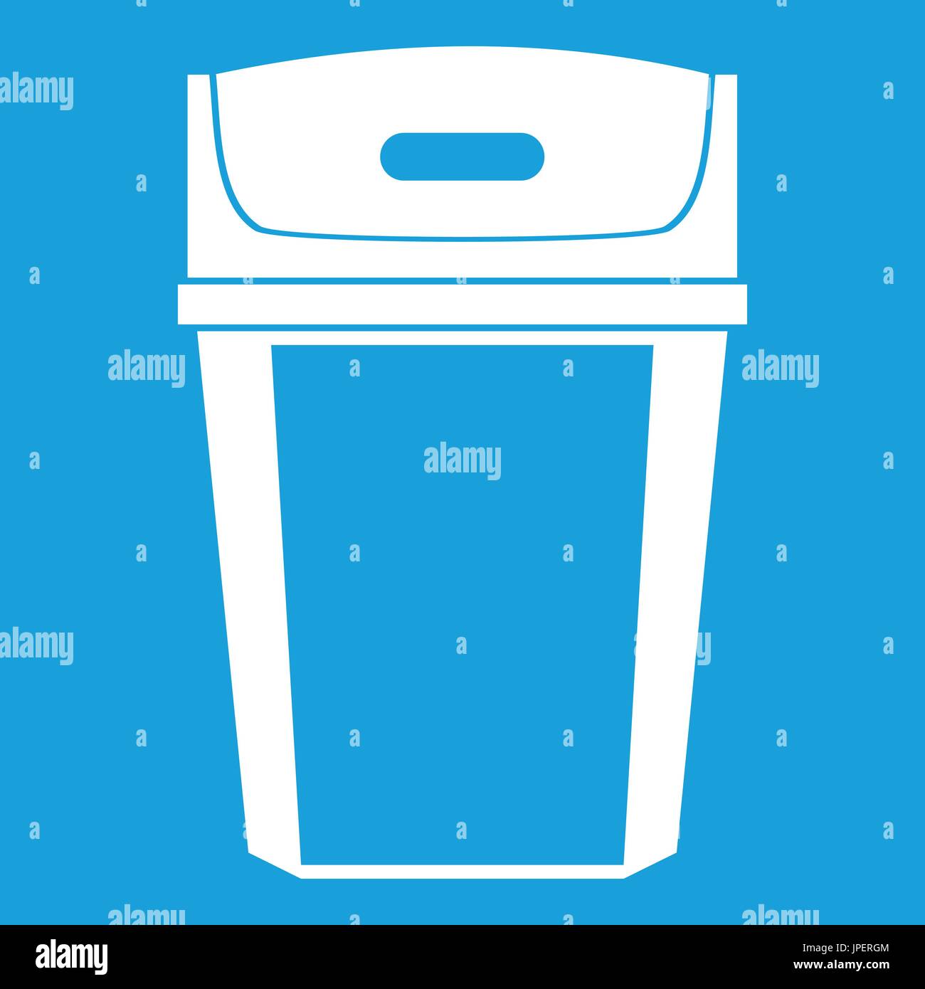 Big trashcan icon white Stock Vector Image & Art - Alamy