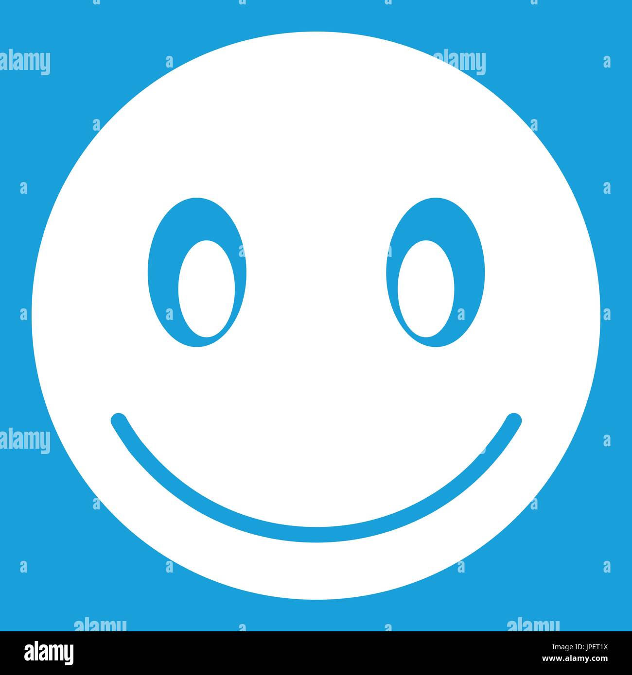 Smiling emoticon white Stock Vector Image & Art - Alamy
