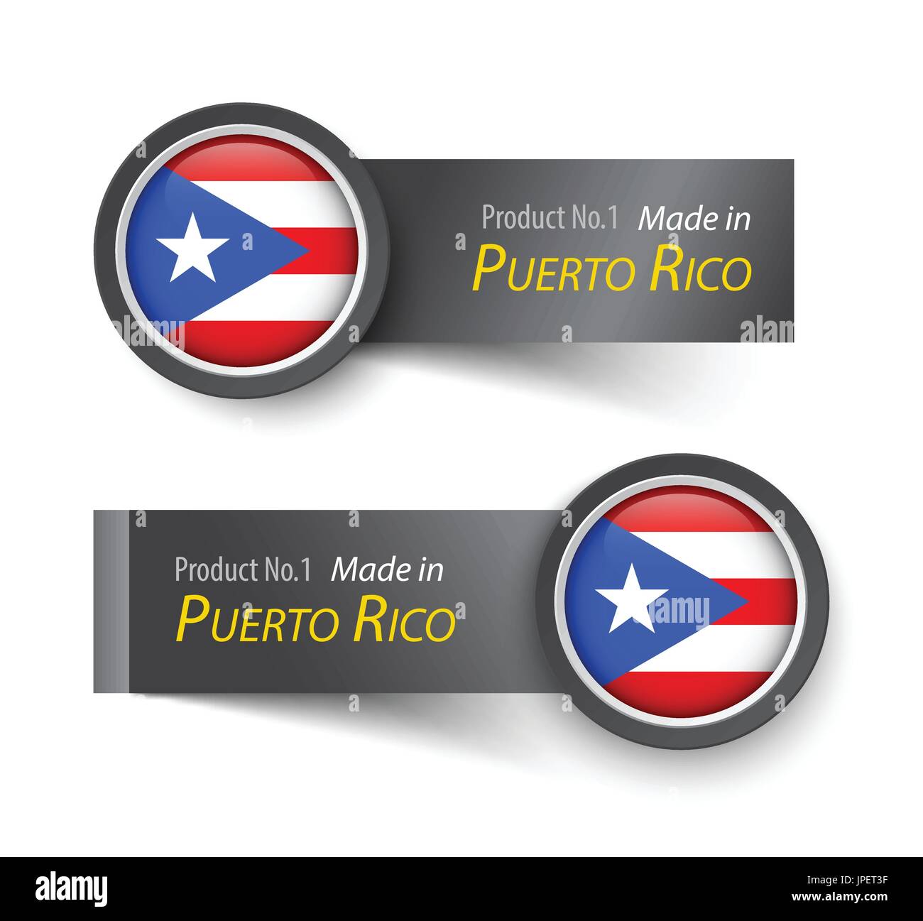 Puerto rico flag ribbon hi-res stock photography and images - Alamy