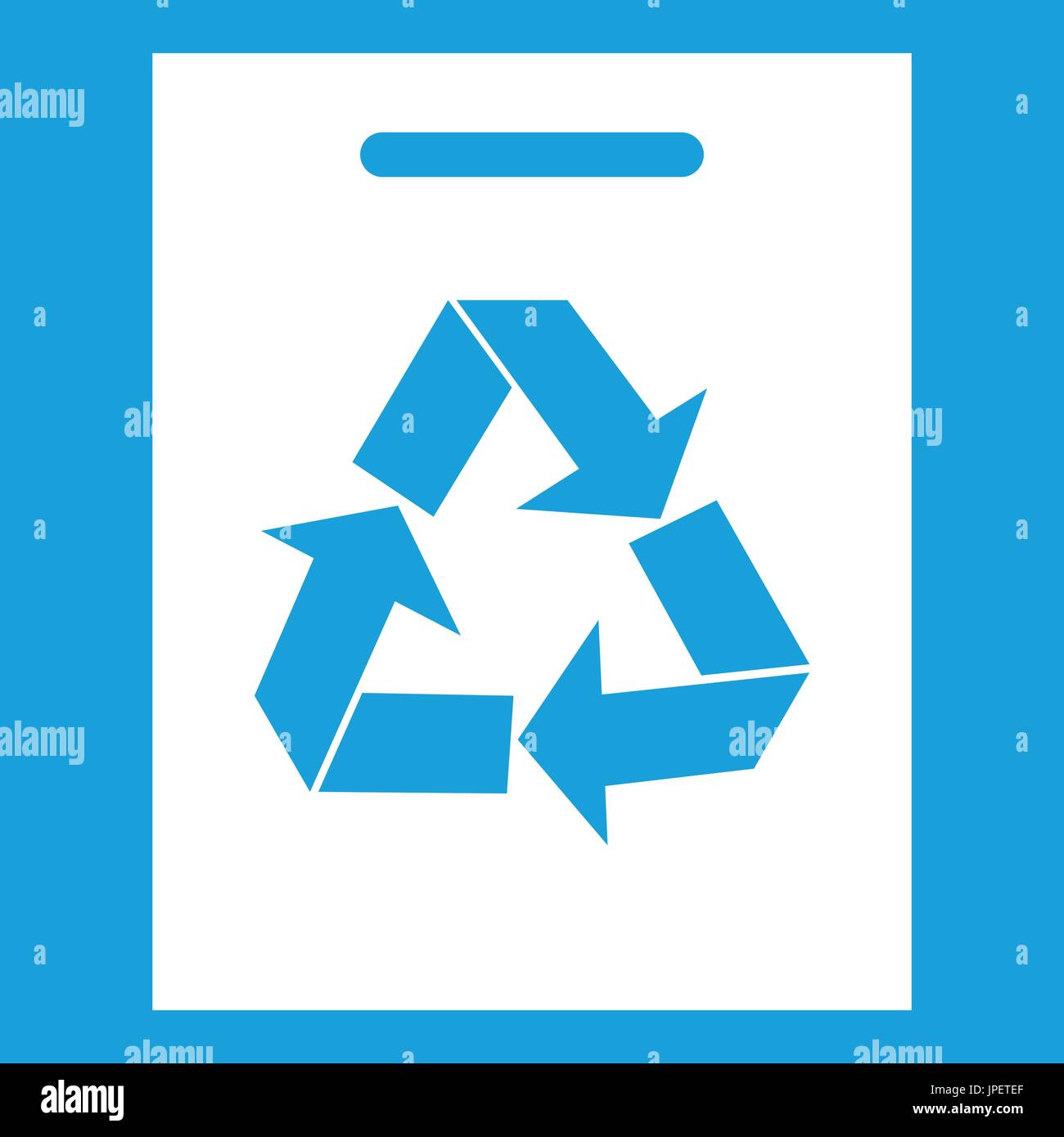 Recycling icon white Stock Vector Image & Art - Alamy