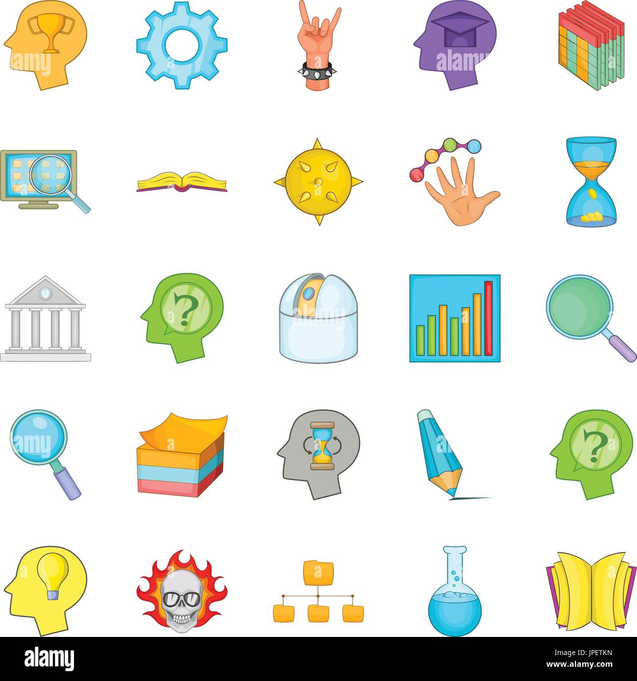 Brilliant idea icons set, cartoon style Stock Vector Image & Art - Alamy