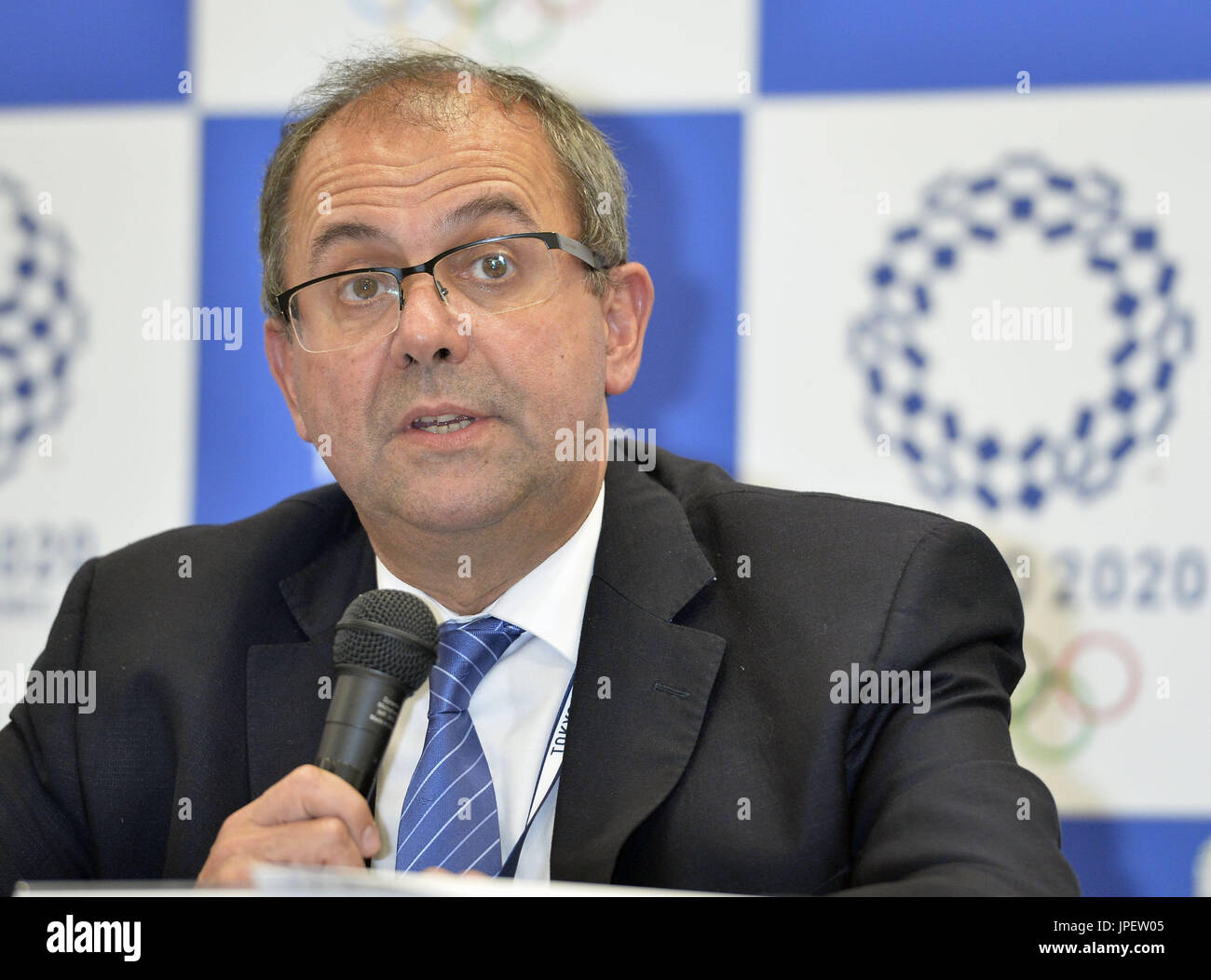 International Paralympic Committee CEO Xavier Gonzalez speaks at a news ...