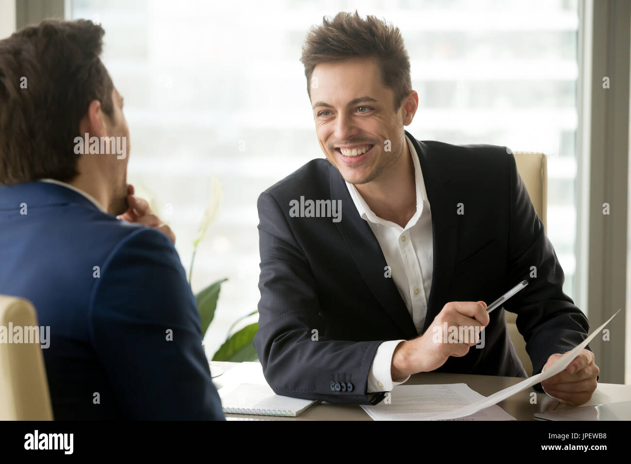 The laughing salesman hi-res stock photography and images - Alamy