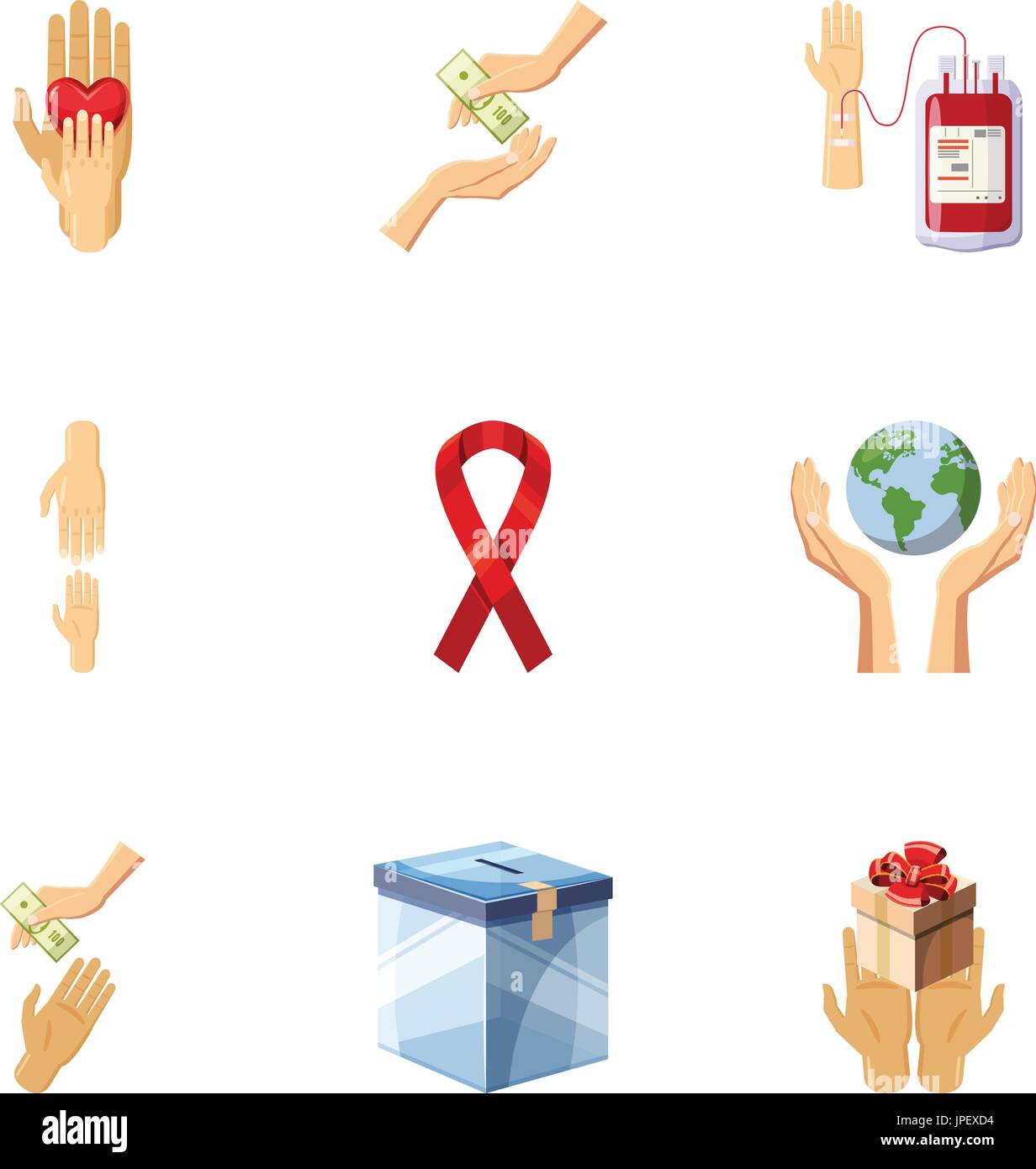 Volunteer icons set, cartoon style Stock Vector Image & Art - Alamy