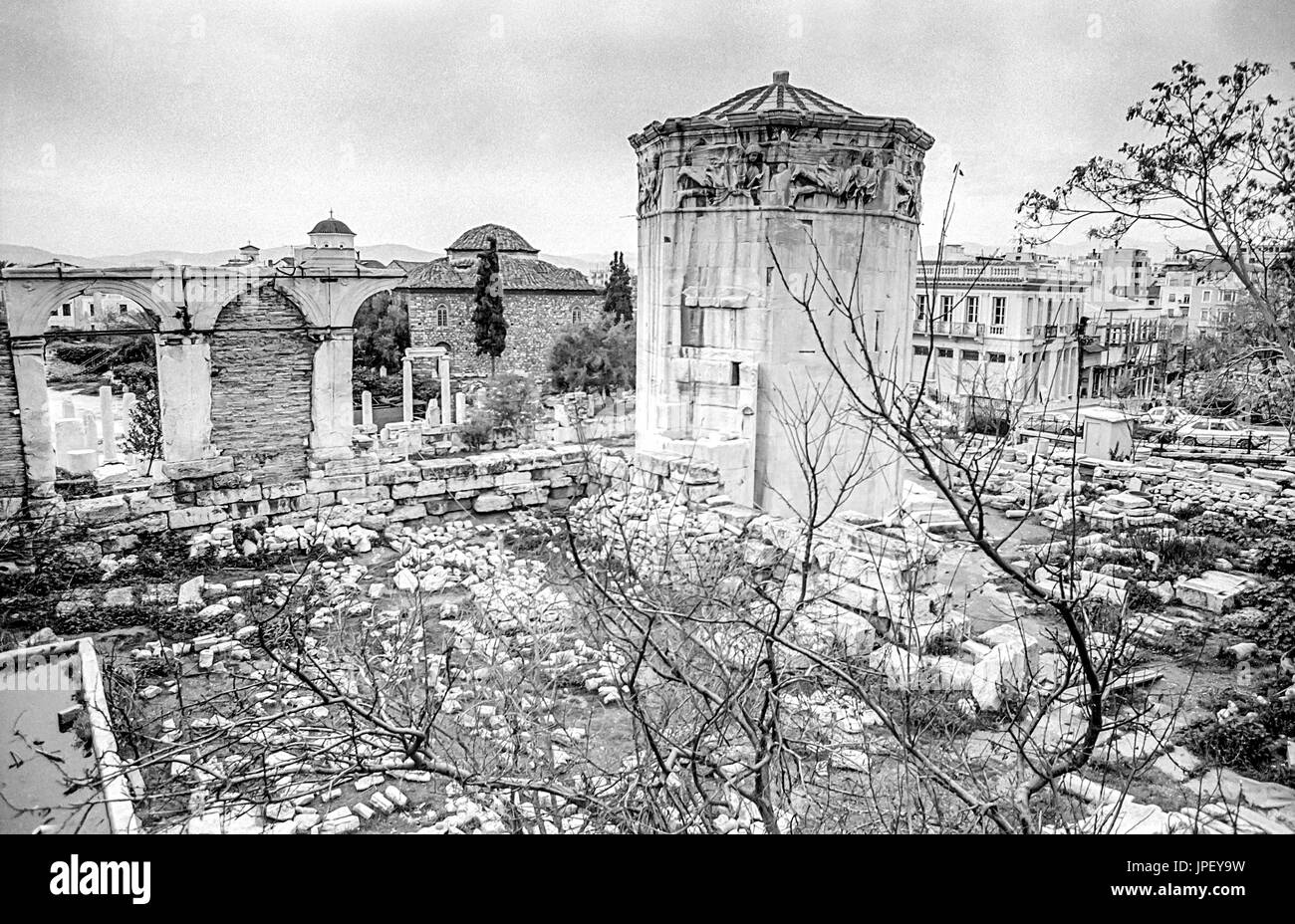 The streets of Athens in 1986 Stock Photo - Alamy