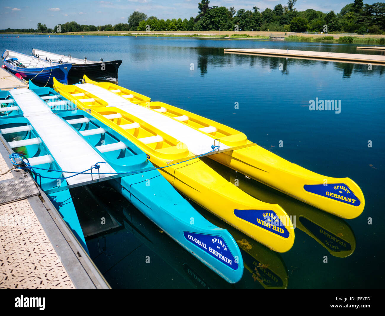 Dorney Lake, Eton College, Windsor, Buckinghamshire, England Stock ...