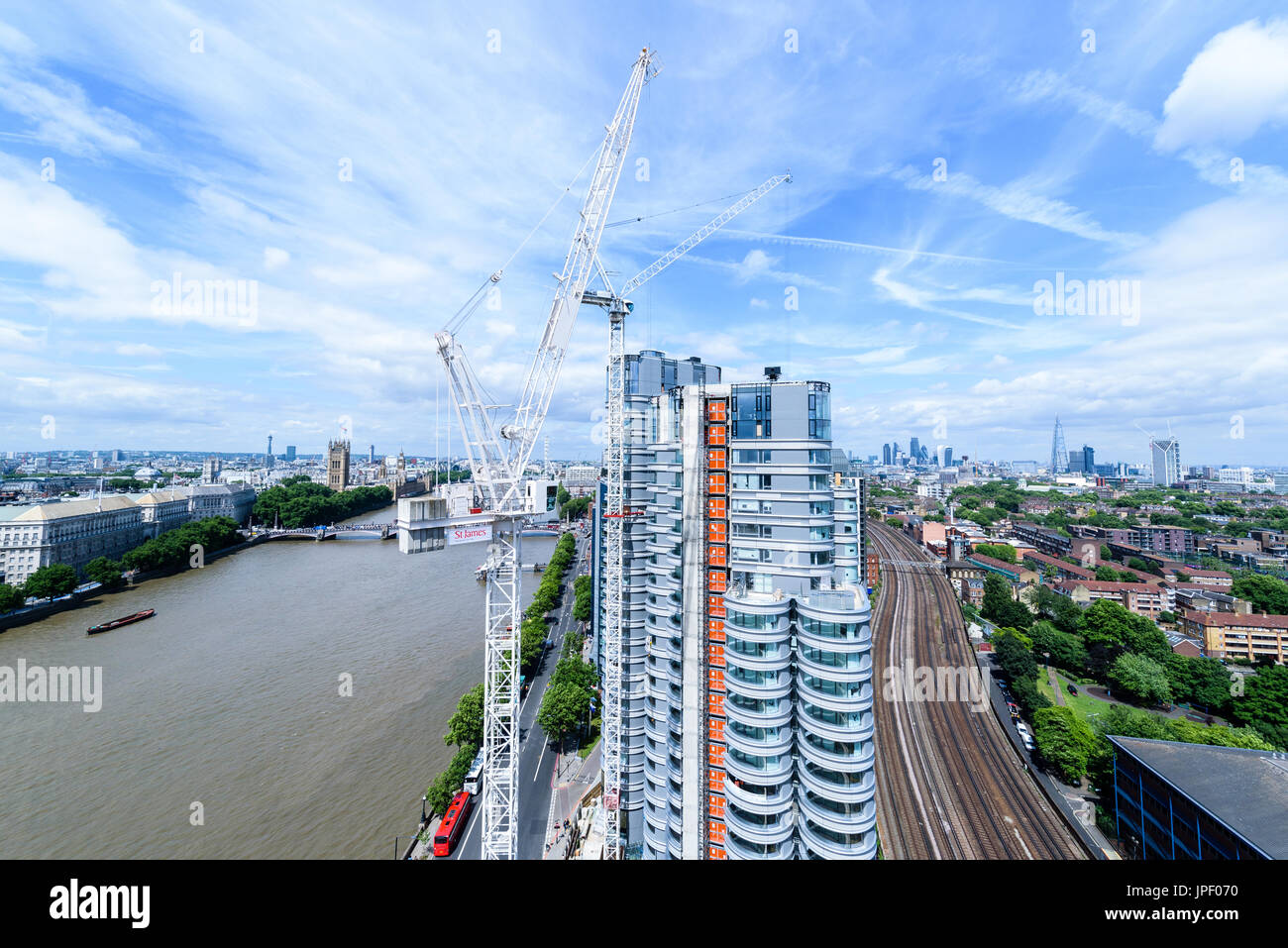 Rail Network London Stock Photo - Alamy