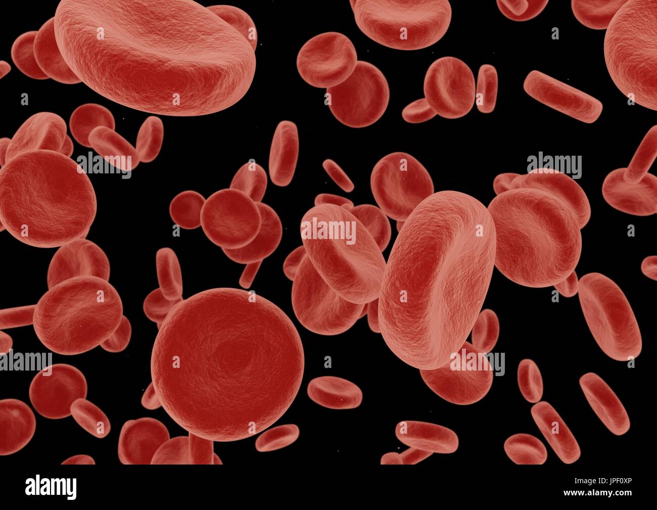 3D rendering Red Blood Cells Stock Photo - Alamy