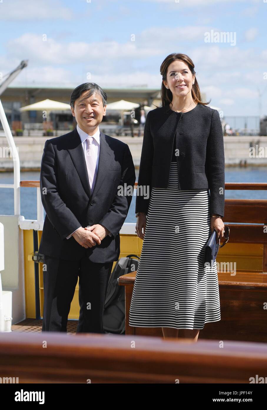 Japan's Crown Prince Naruhito and Denmark's Crown Princess Mary smile ...