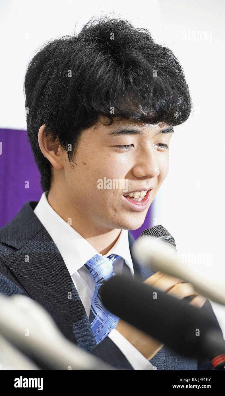 Japan's youngest professional shogi player, 14-year-old Sota Fujii ...