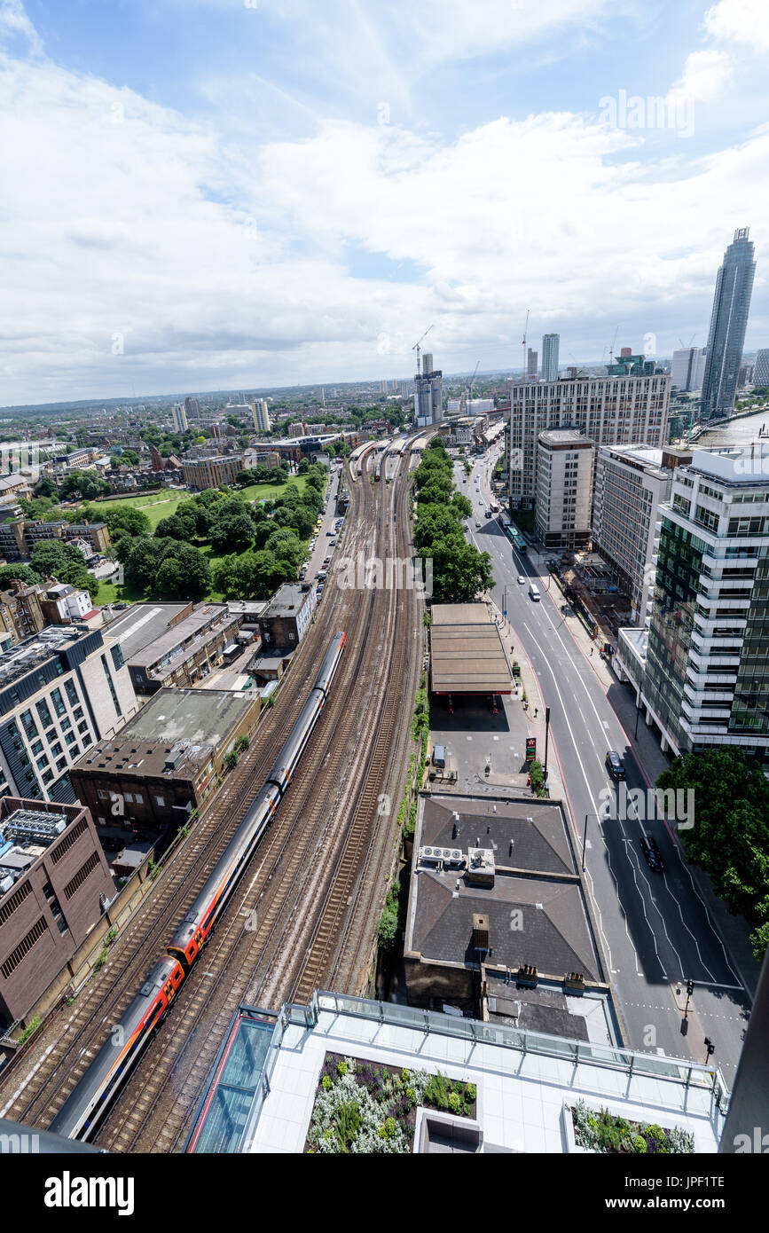 Rail Network London Stock Photo - Alamy