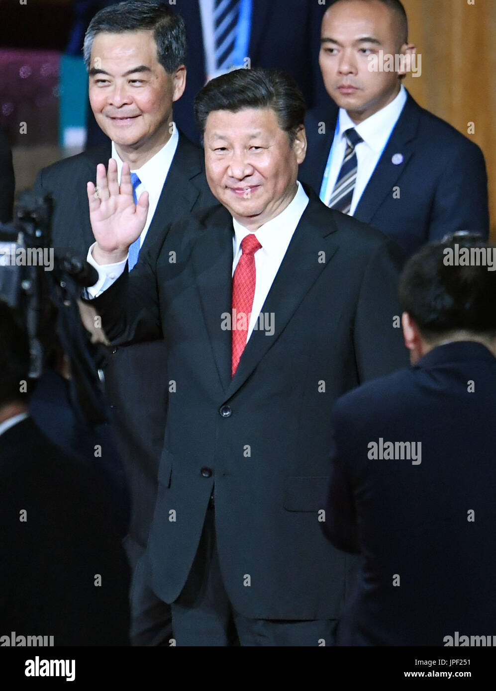 Chinese President Xi Jinping attends an event in Hong Kong on June 30 ...
