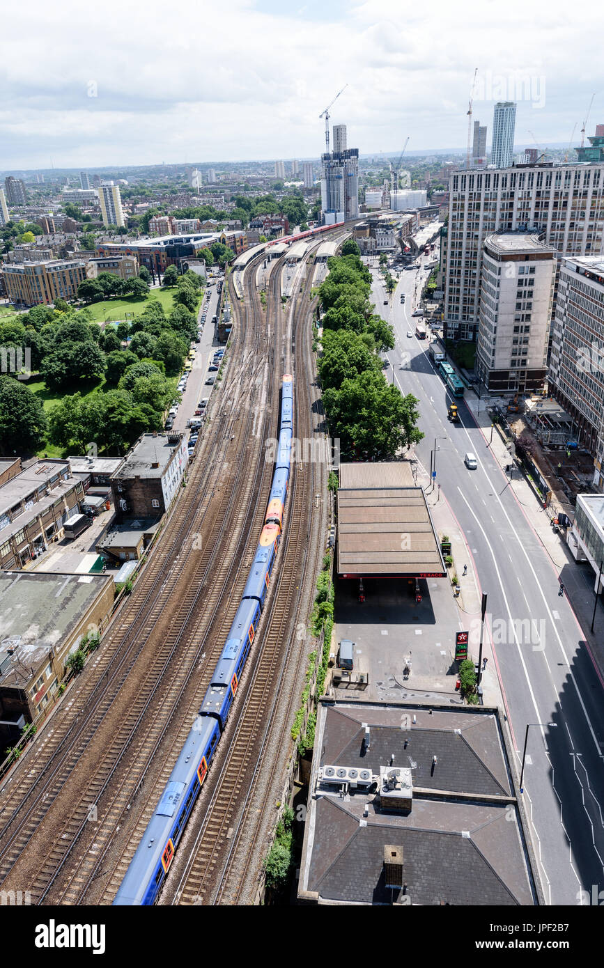 Train transport in London Stock Photo - Alamy