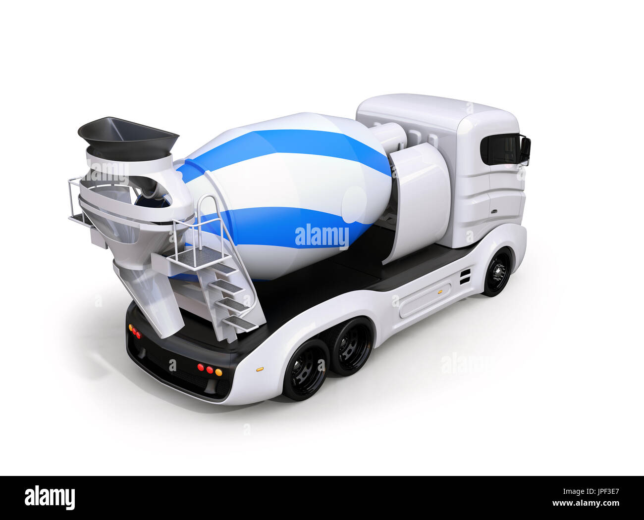 Concrete mixer revolving drum hi-res stock photography and images - Alamy