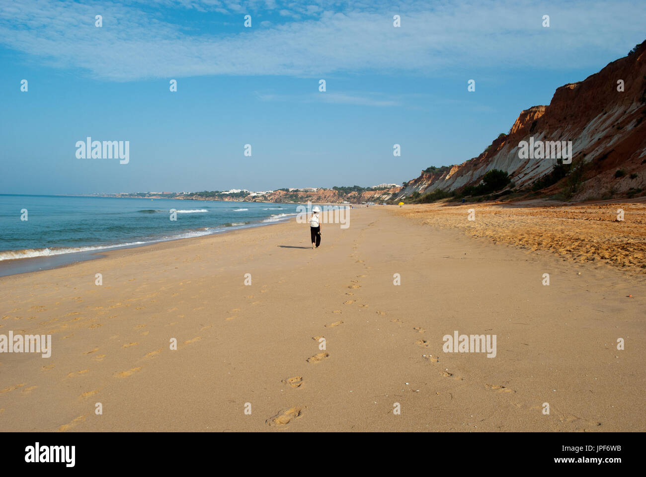 the beautiful Portuguese coast on the Atlantic sea, with the immense ...