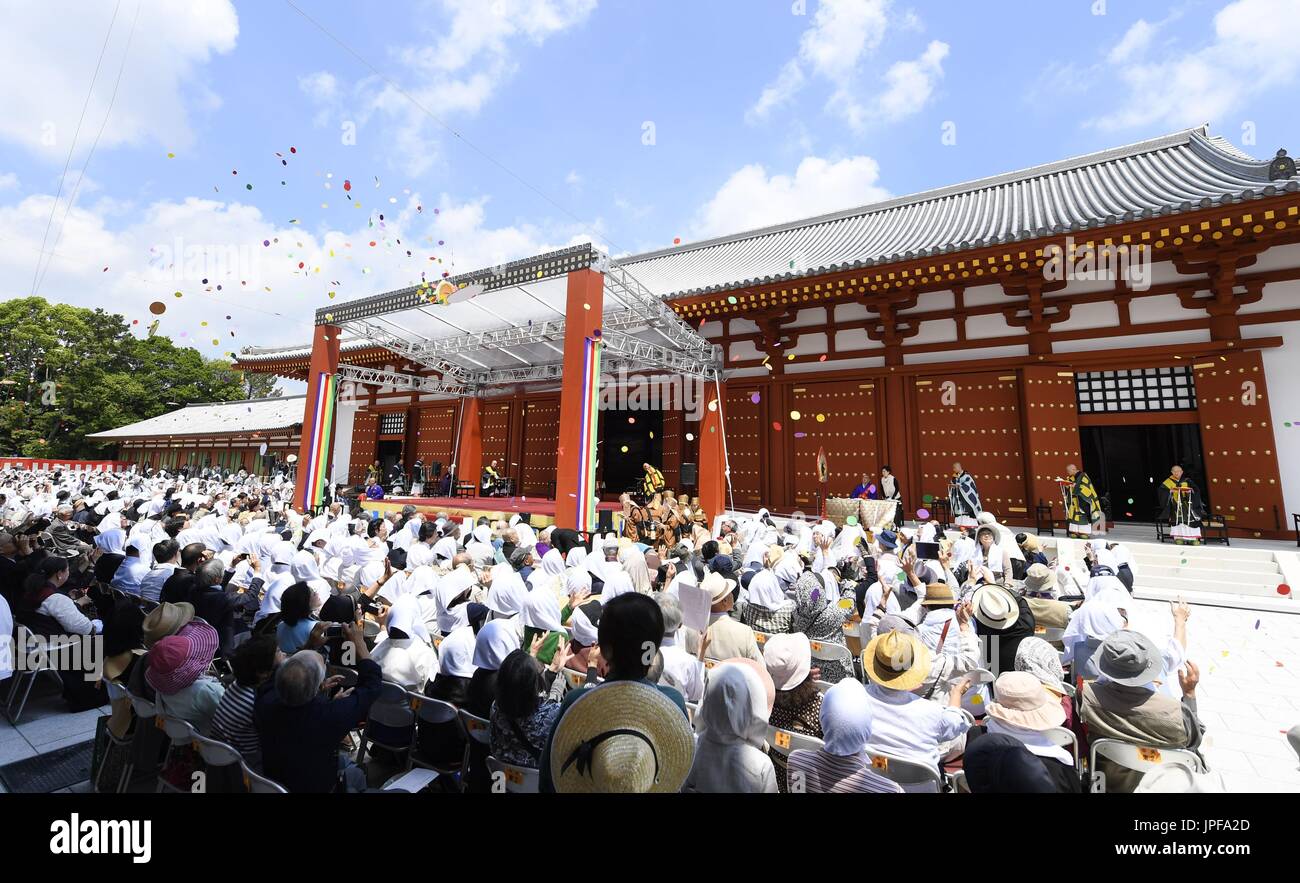 Yakushiji Temple in Nara, western Japan, celebrates the completion of ...