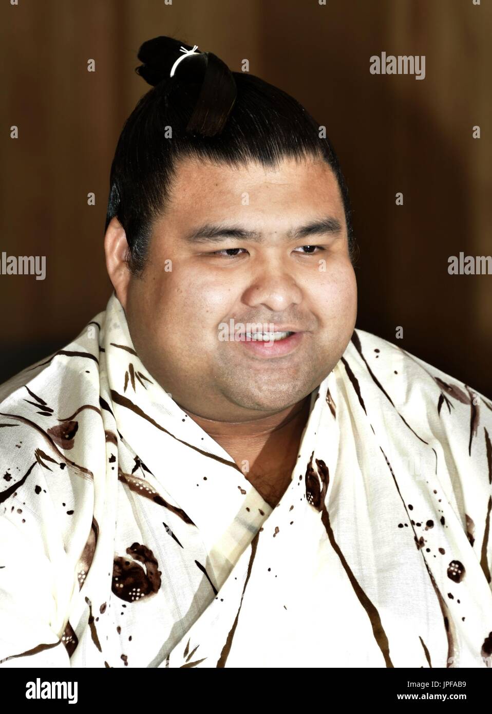 Sekiwake Takayasu holds a press conference in Tokyo on May 29, 2017 ...