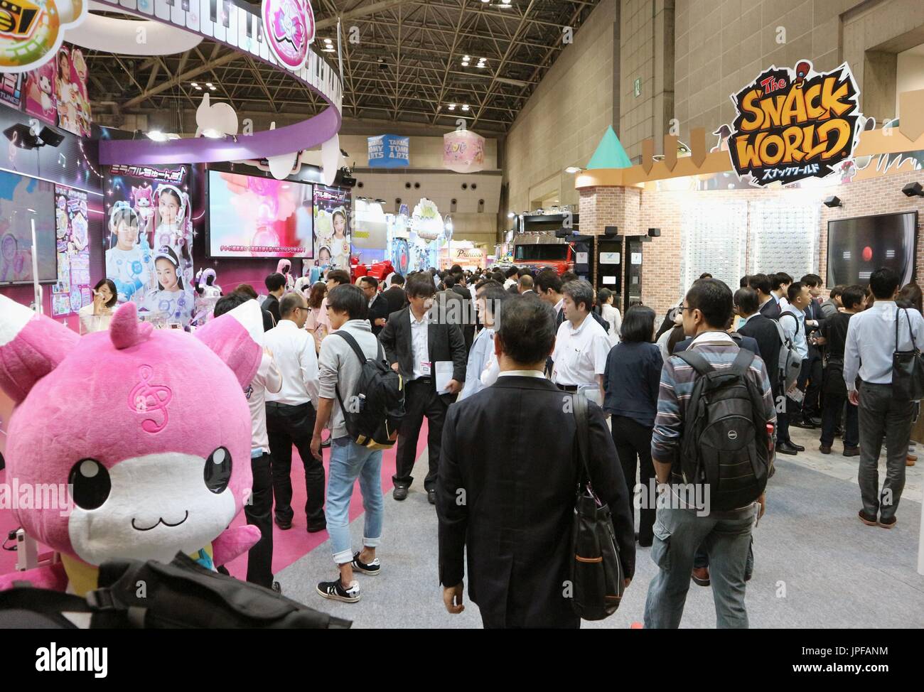 People visit the International Tokyo Toy Show at Tokyo Big Sight on ...