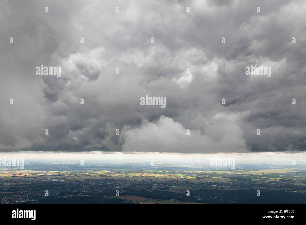 Aerial view of storm clouds hi-res stock photography and images - Alamy