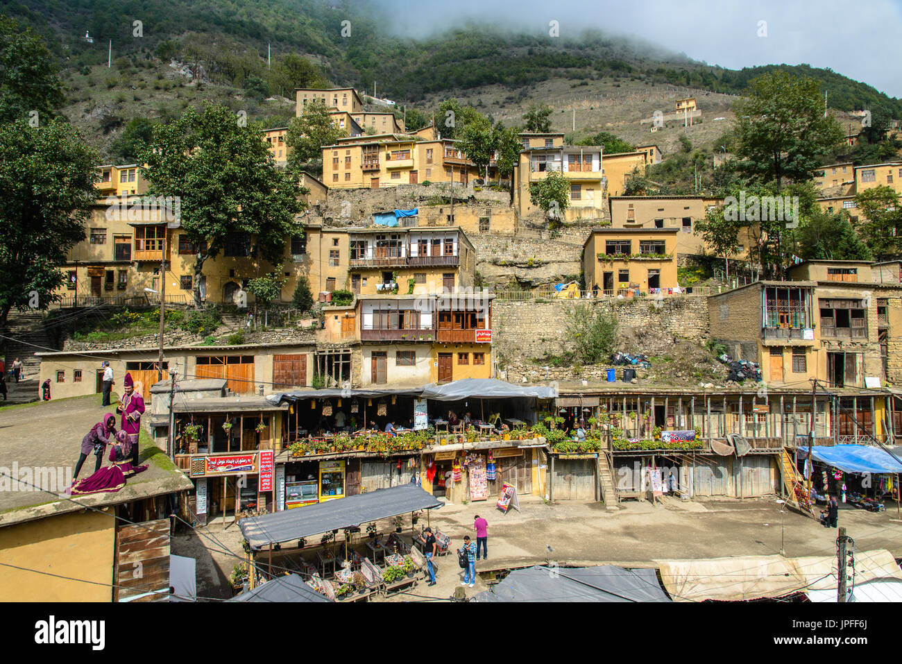 mountain village of Masouleh, Iran Stock Photo - Alamy