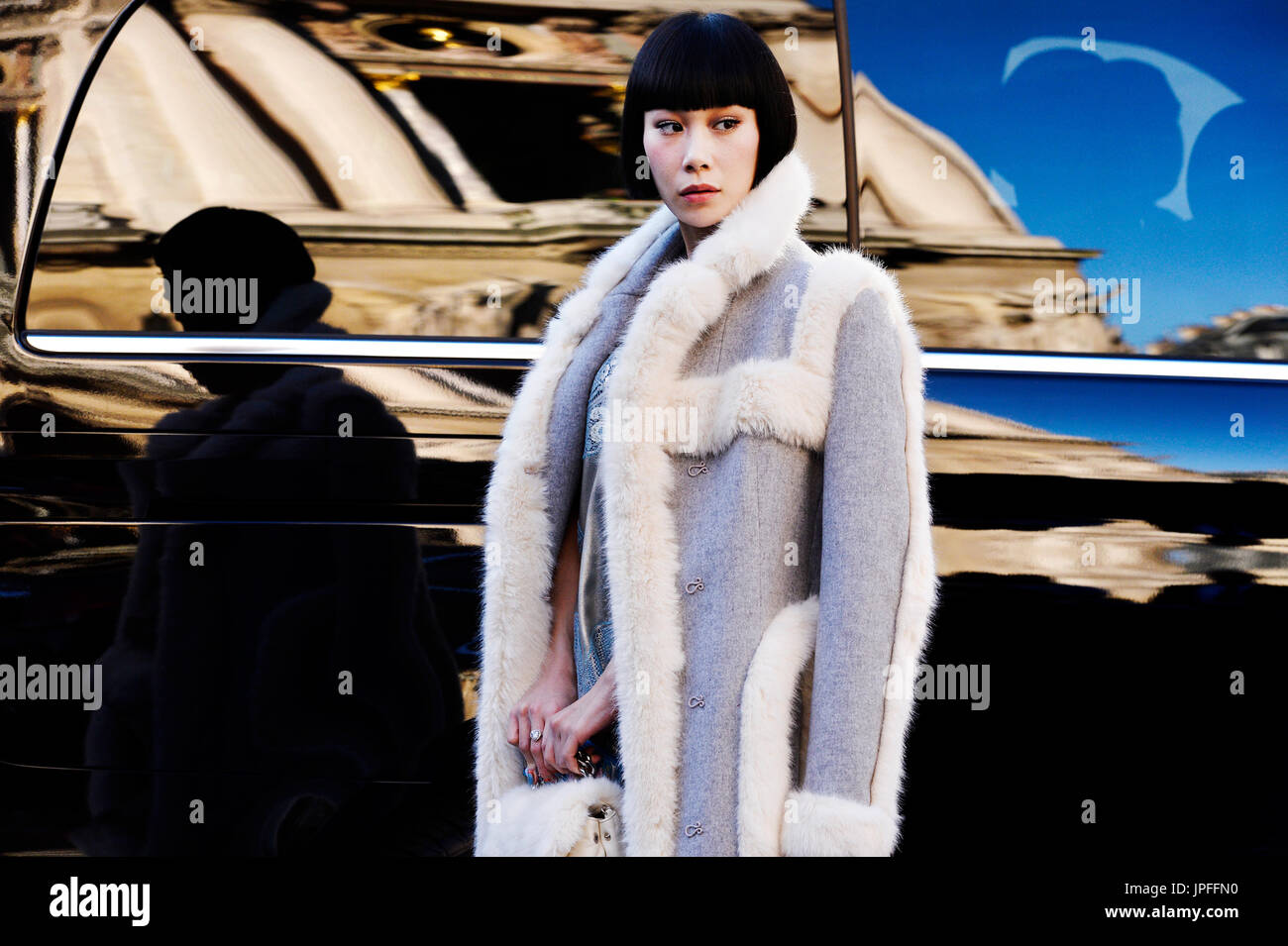 Paris Fashion Week Spring Summer 2017-2018, Paris, France Stock Photo ...