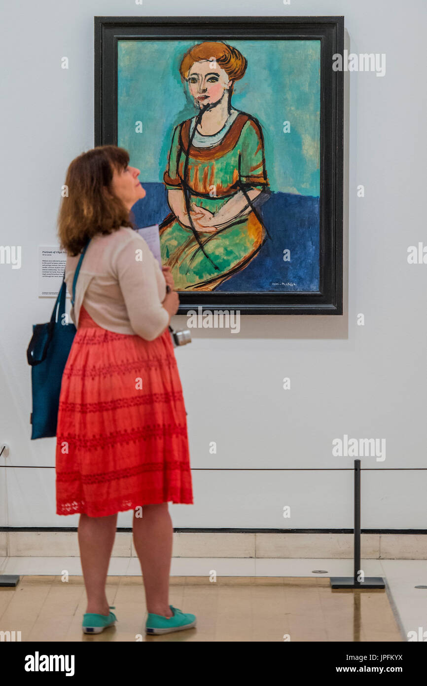 London, UK. 1st Aug, 2017. Portrait of Olga Merson 1911 - Matisse in ...
