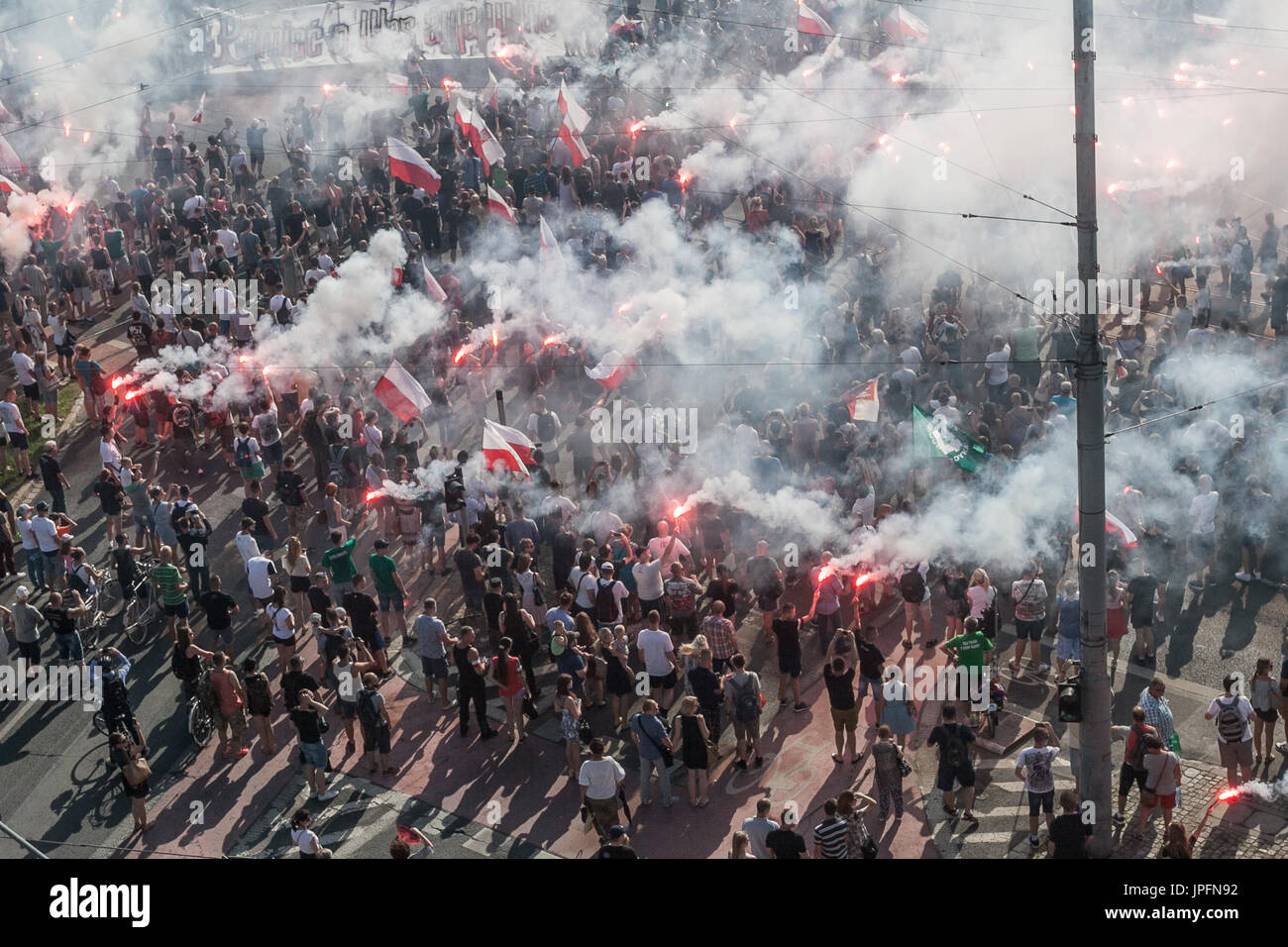 Wroclaw, Poland. 1st Aug, 2017. Anniversary of the Warsaw Uprising of ...