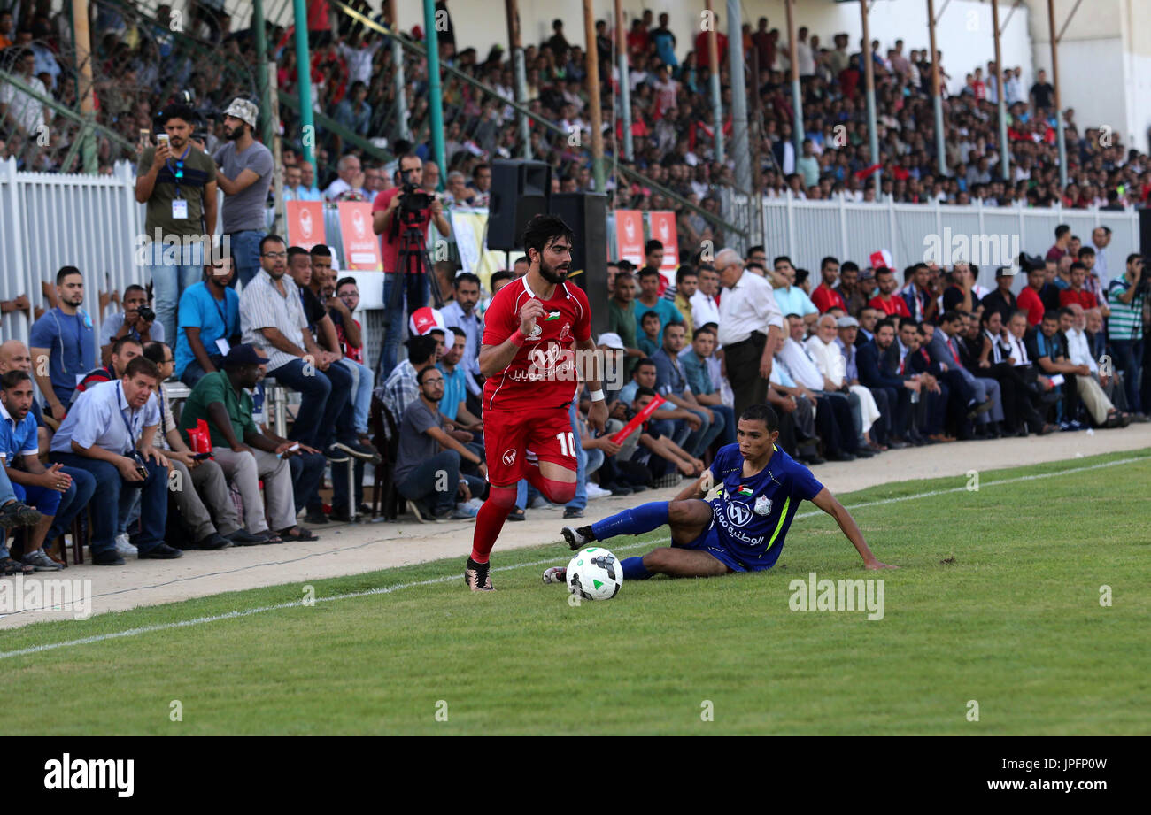 Gaza City, Gaza Strip, Palestinian Territory. 1st Aug, 2017. Players of ...