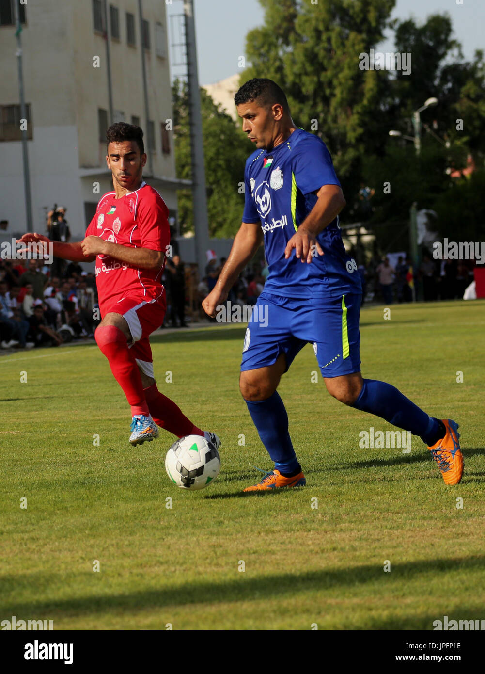 Gaza City, Gaza Strip, Palestinian Territory. 1st Aug, 2017. Players of ...
