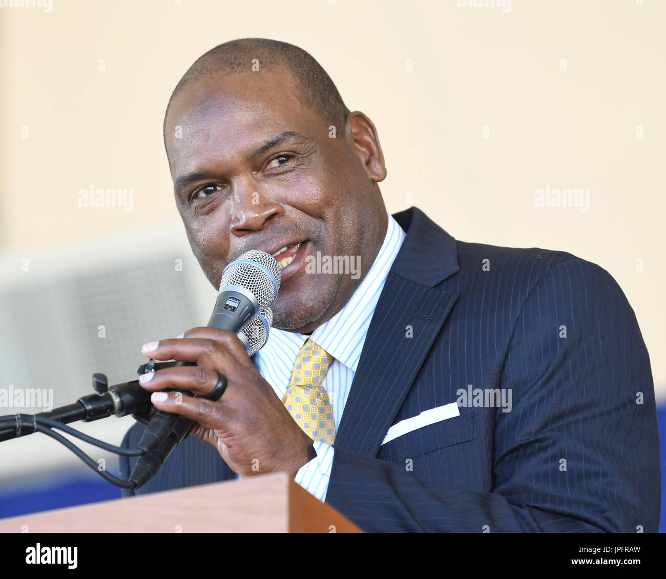 New York, NY, USA. 29th July, 2017. 2017 Hall of Fame inductee Tim ...
