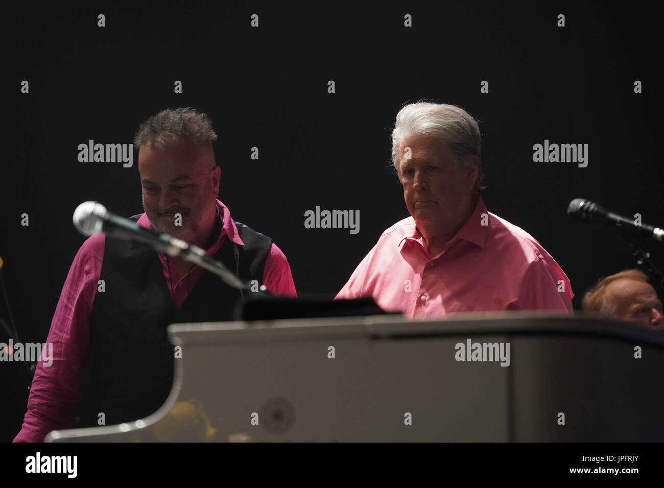 Brian Wilson performing live on stage at Hammersmith Eventim in London ...