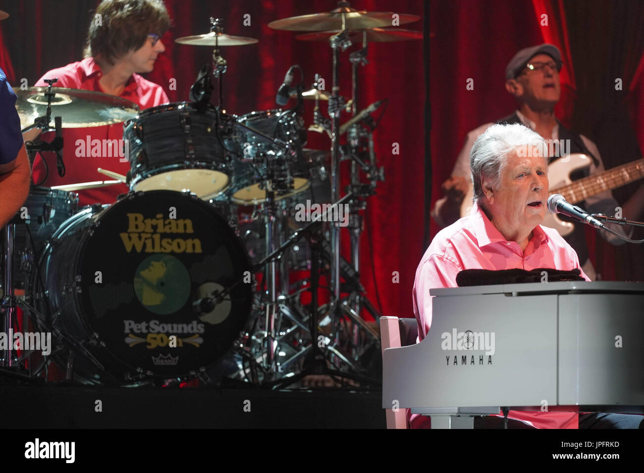 Brian Wilson performing live on stage at Hammersmith Eventim in London ...