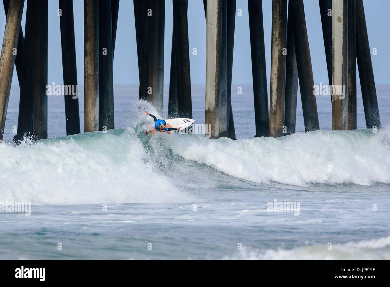 Huntington Beach, USA. 01 August, 2017. World Championship Tour surfer ...
