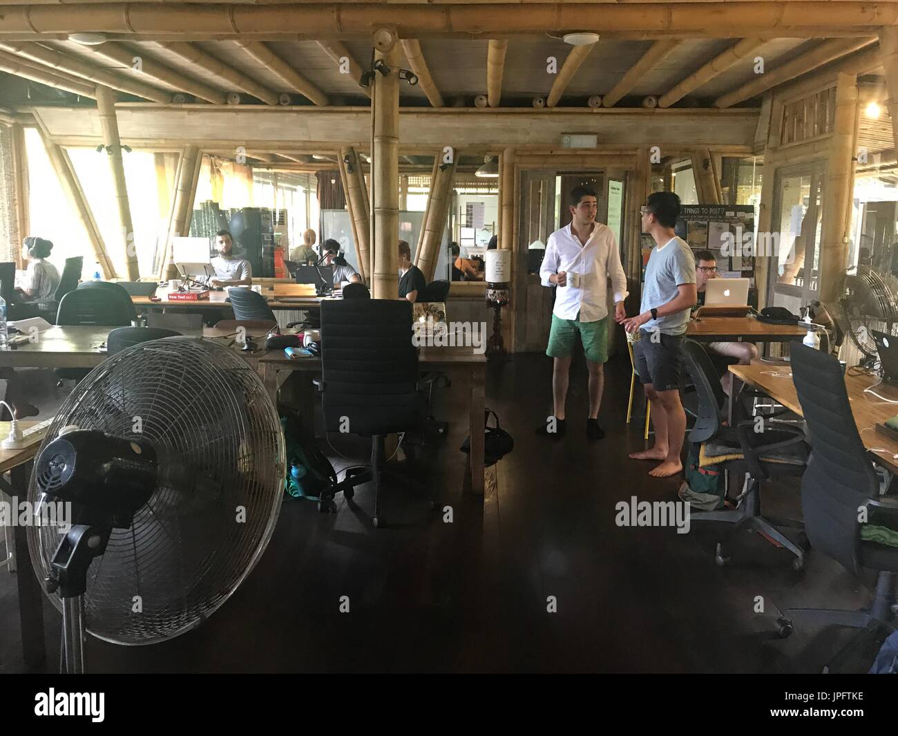 Ubud, Indonesia. 04th July, 2017. Picture of the Coworking Space "Hubud ...