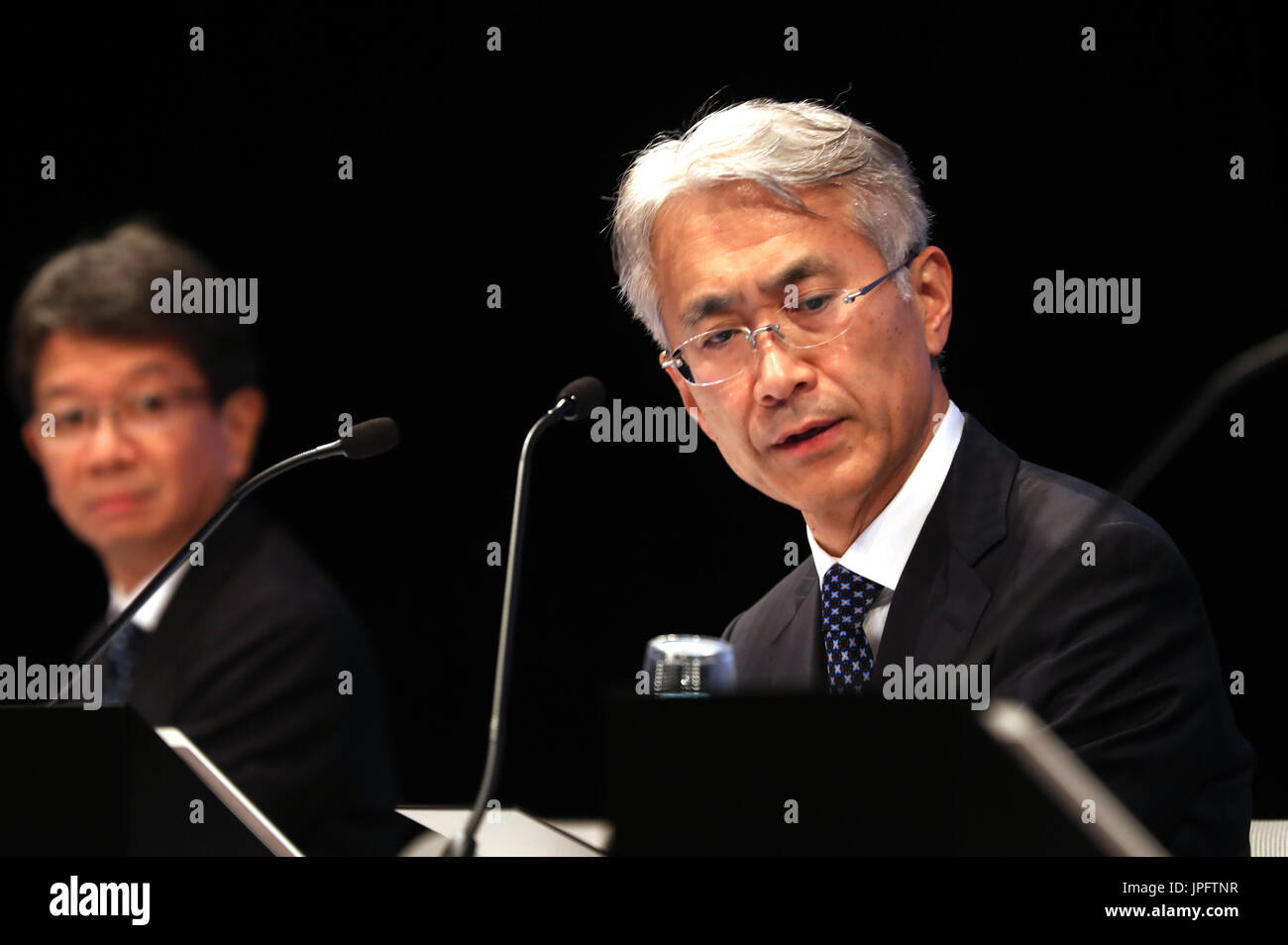 Tokyo, Japan. 1st Aug, 2017. Japan's electronics giant Sony CFO ...
