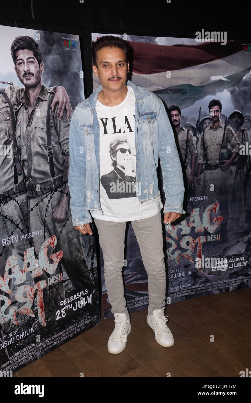 Mumbai, India. 1st August, 2017. Bollywood actor jimmy shergill during ...