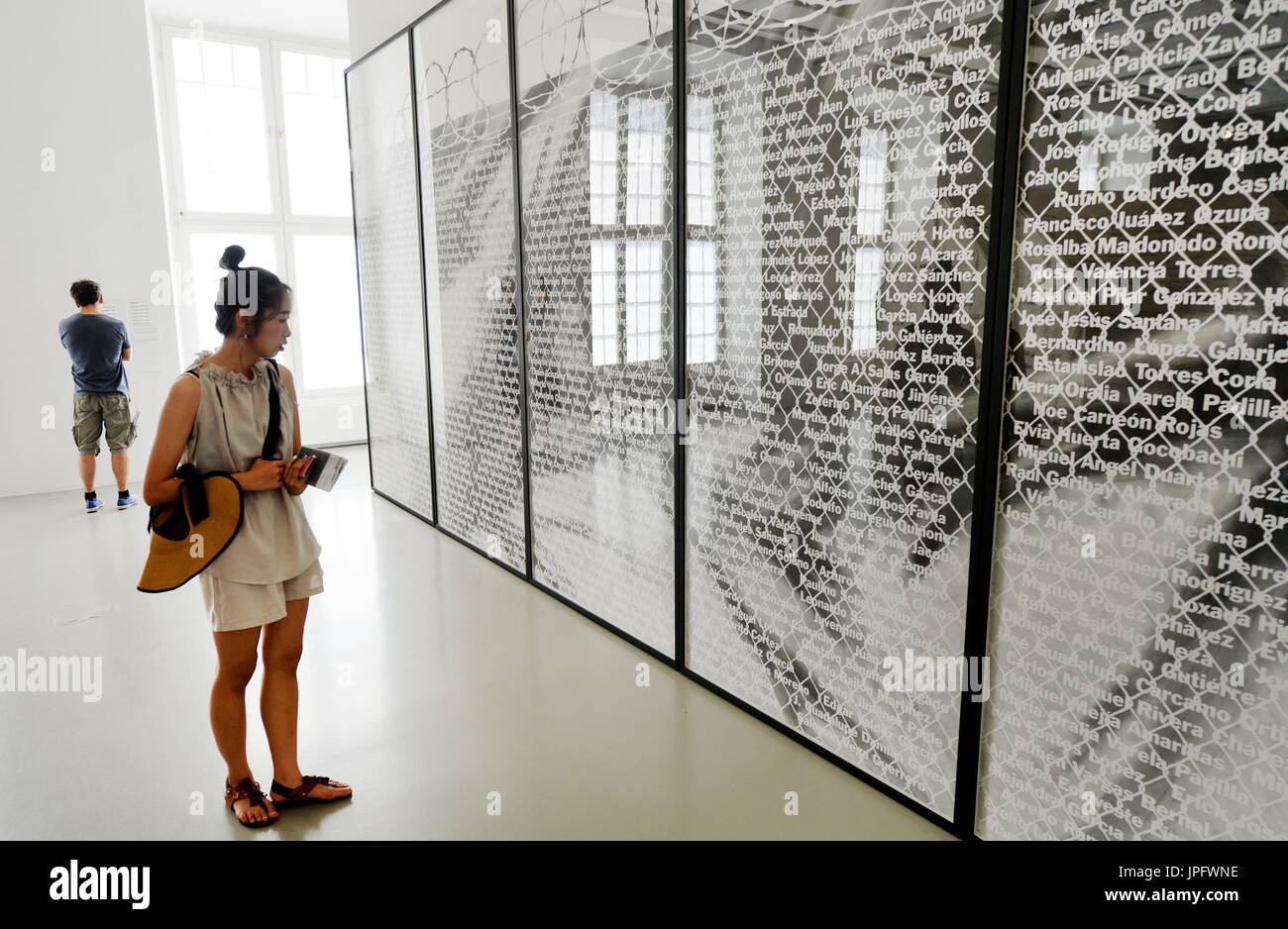 The artwork "No Olvidado (Not forgotton)" by artist Andrea BOWERS ...